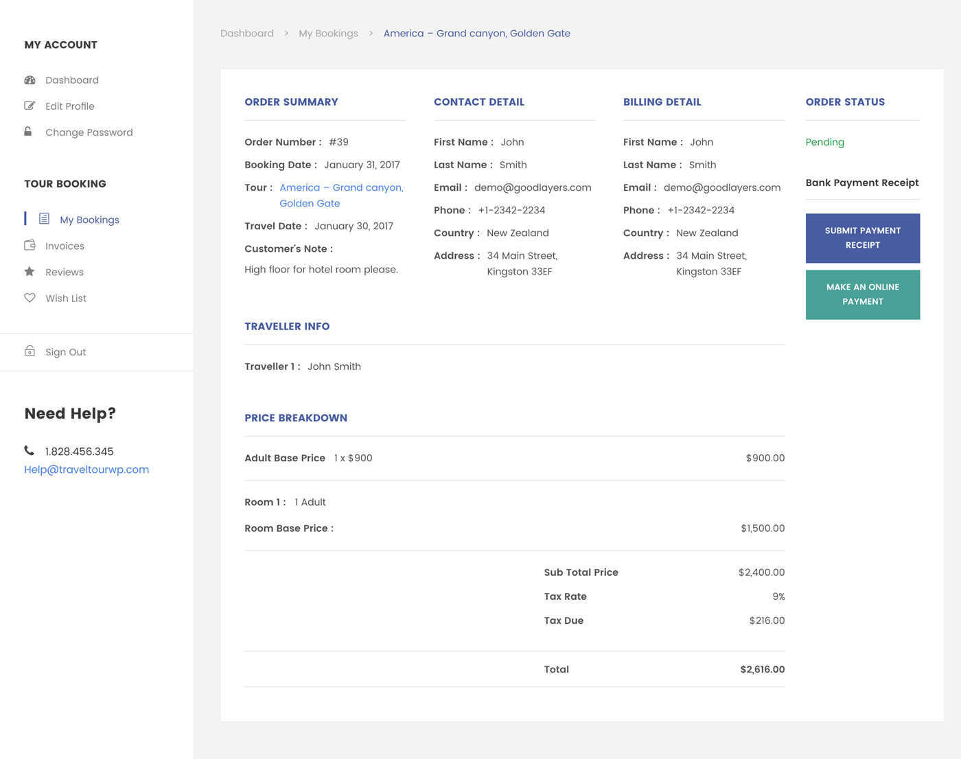 Customer – Bookings – Travel Agency | New Moon Stone Travel